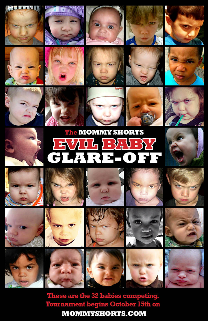 Evil Baby Glare-Off: Introducing the Final 32 Contestants
