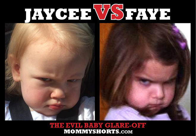 Evil Baby Glare-Off 2014: ROUND ONE