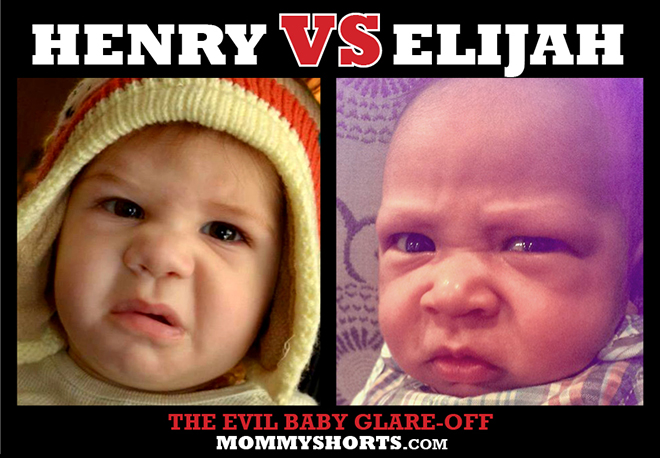 Evil Baby Glare-Off 2014: ROUND ONE