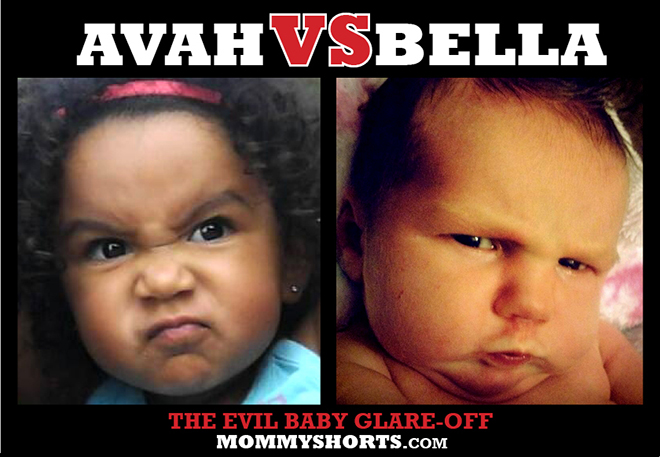 Evil Baby Glare-Off 2014: ROUND ONE