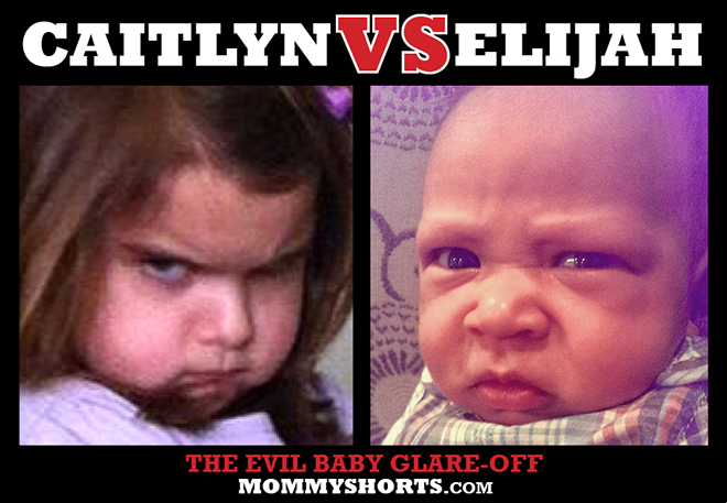 Evil Baby Glare-Off 2014: THE FINAL FOUR
