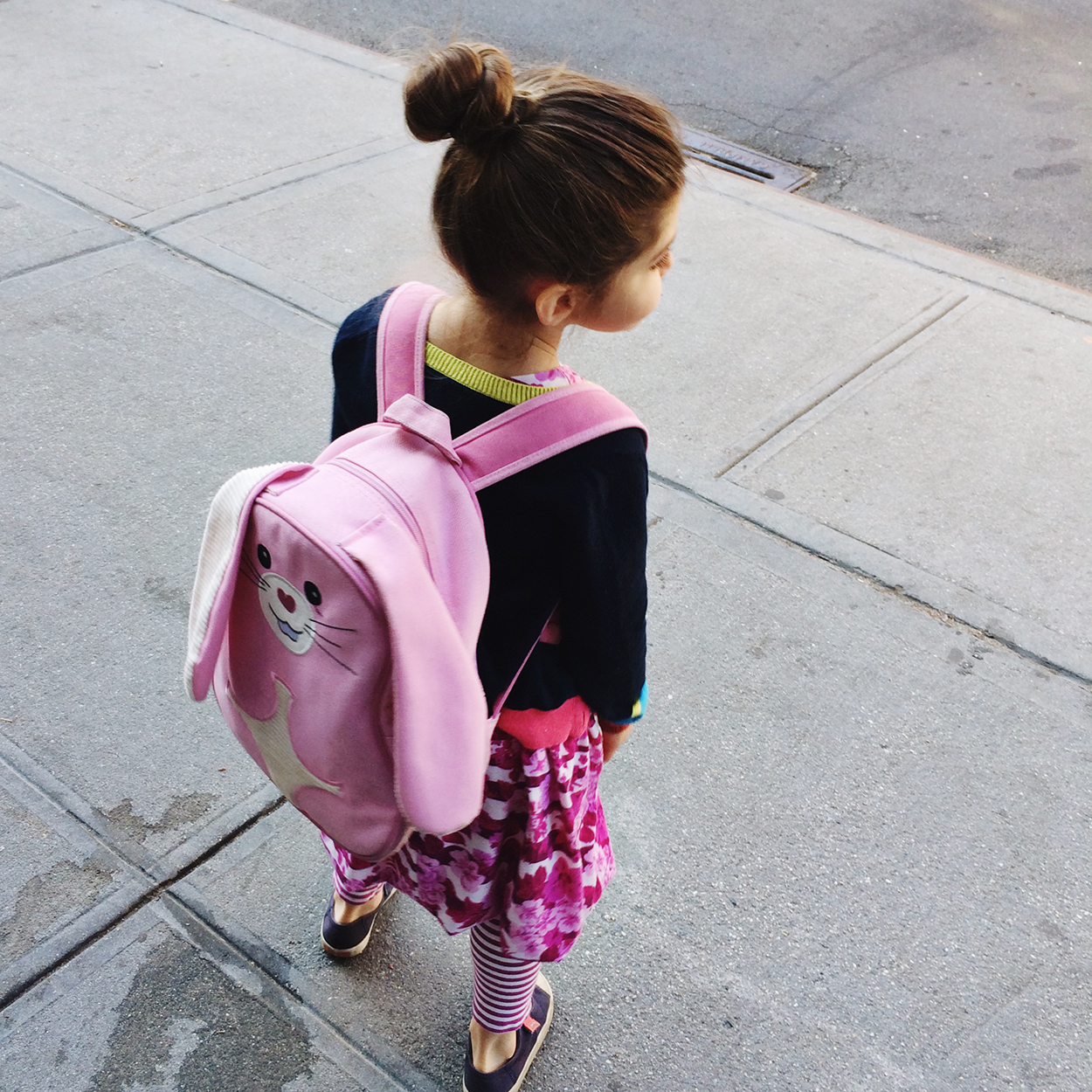 Harlow Rocks Pajamas on the Streets of NYC