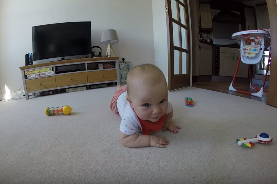 GoPro Barely Survives Brutal Baby Attack