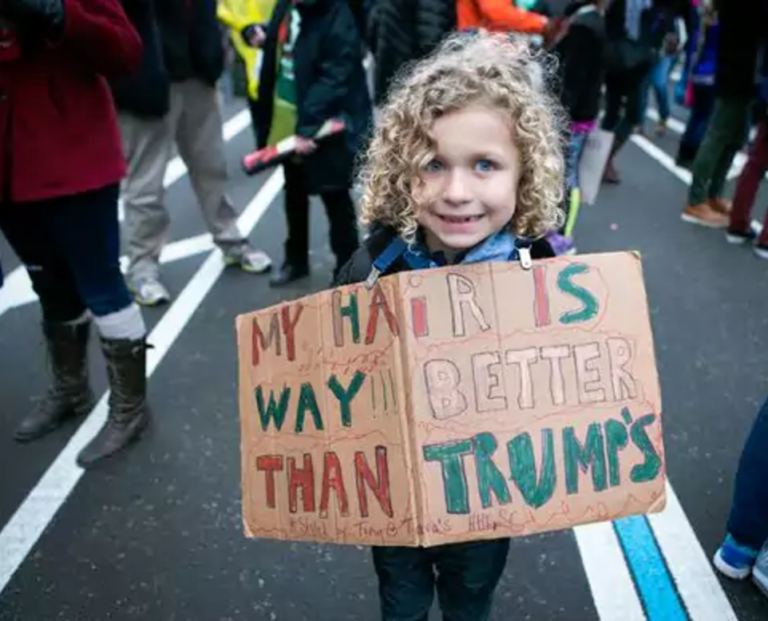 28 Tiny but Powerful Protesters at the Women's March